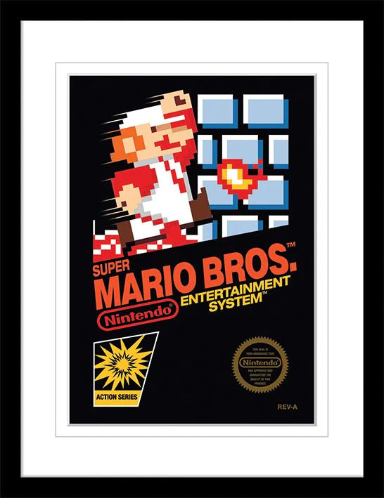 Super Mario - Super Mario Bros. - Framed Art Print – yvolve.fi